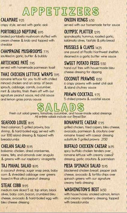 Breadline Cafe menu in Omak, Washington, USA