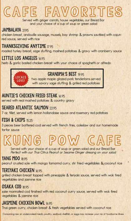 Breadline Cafe menu in Omak, Washington, USA