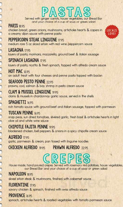 Breadline Cafe menu in Omak, Washington, USA