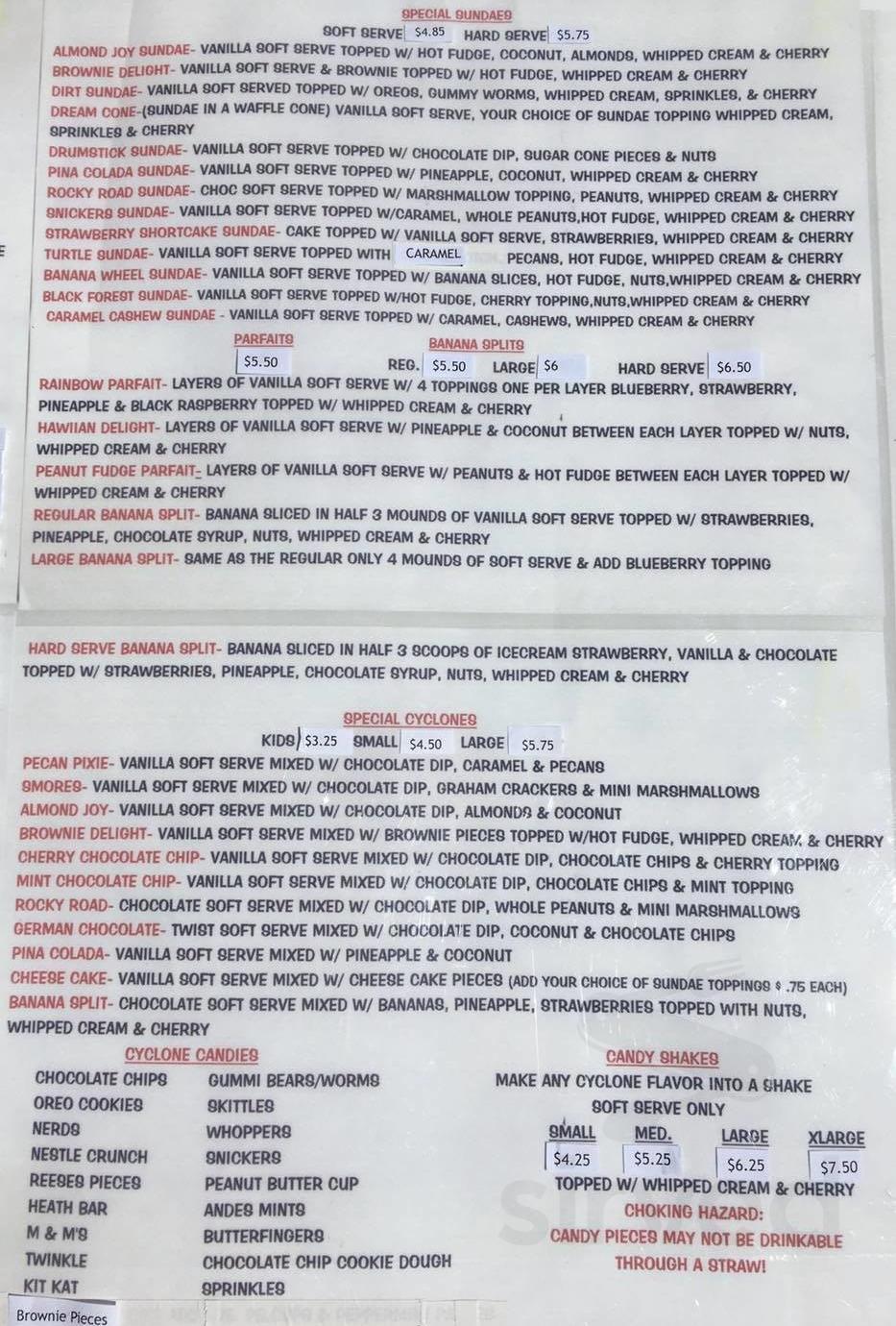 Dari Ripple menu in Belvidere, Illinois, USA