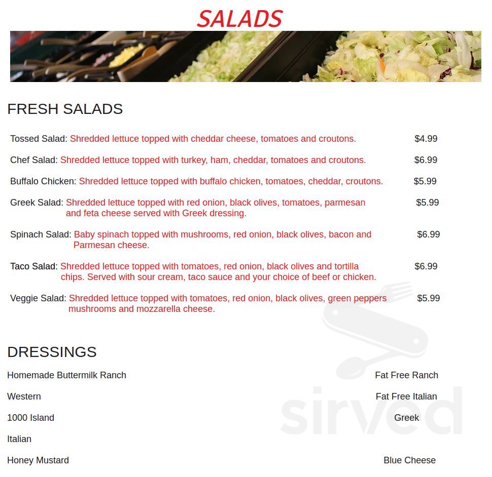 Pops Pizza menu in Quincy, Illinois, USA