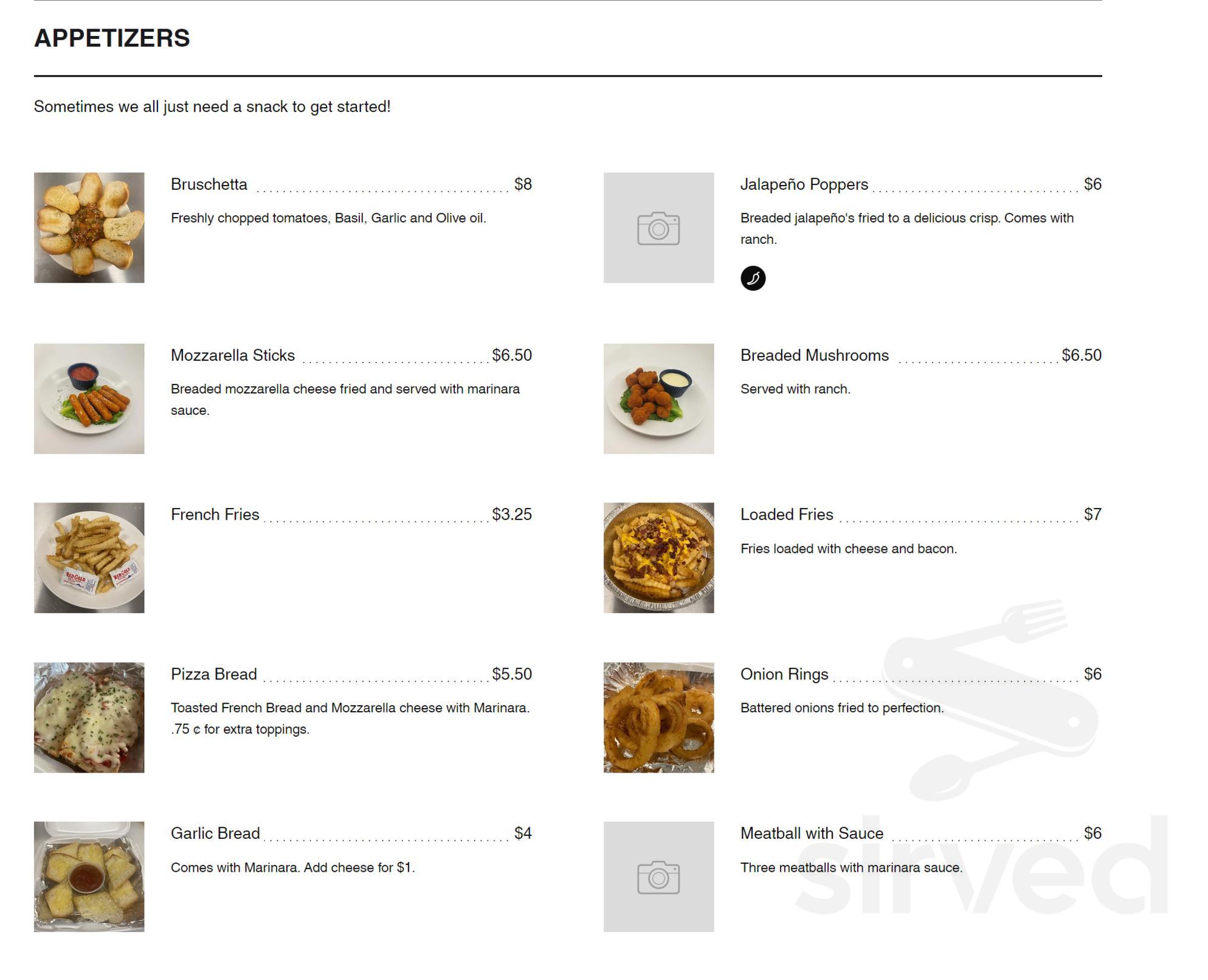 Pizza Stop menu in Cary, Illinois, USA