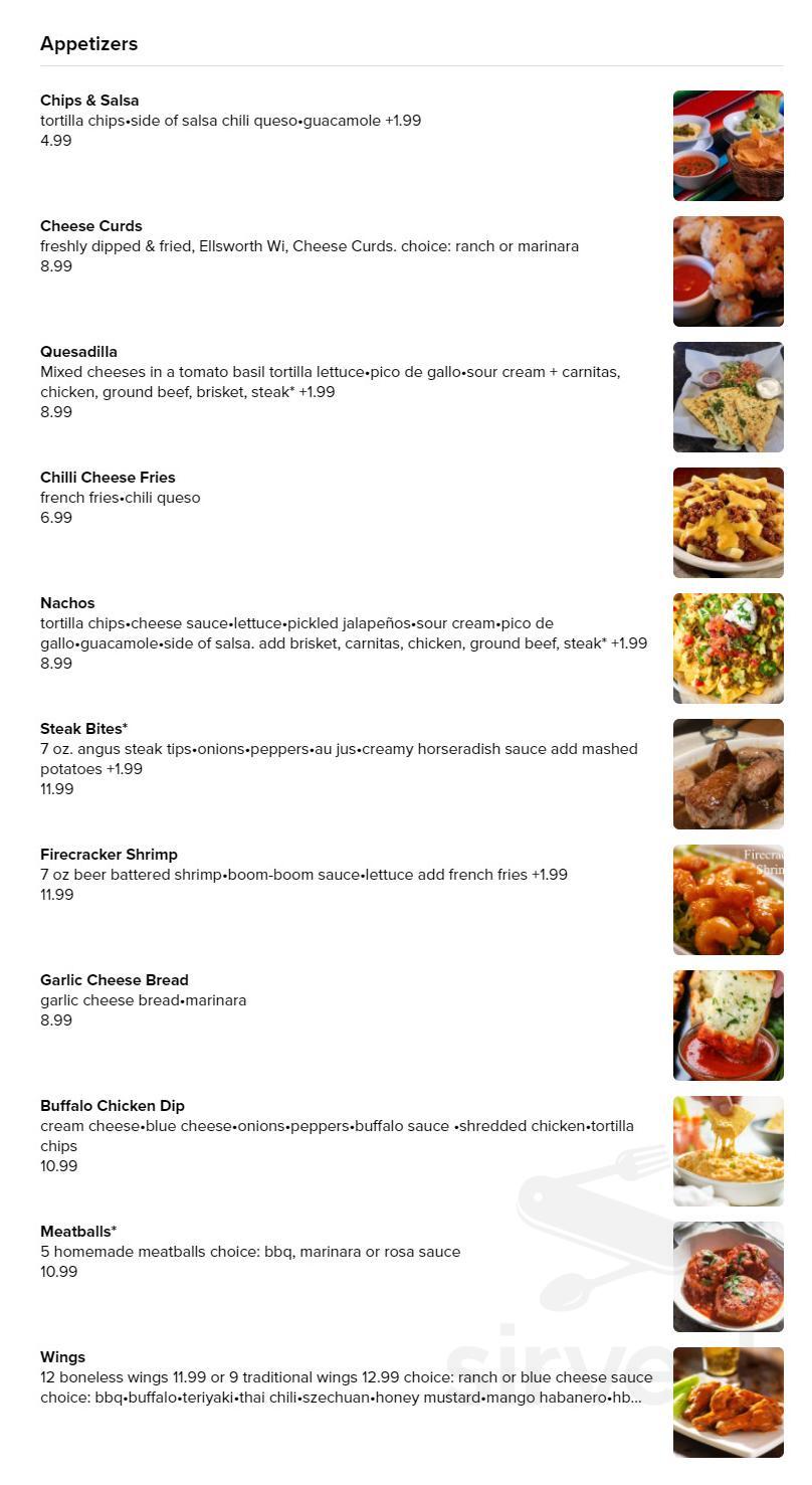 Heartbreakers Bar & Grill menu in Chaska, Minnesota, USA