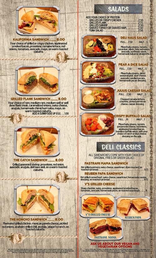 DELI HAUS menu in El Centro, California, USA