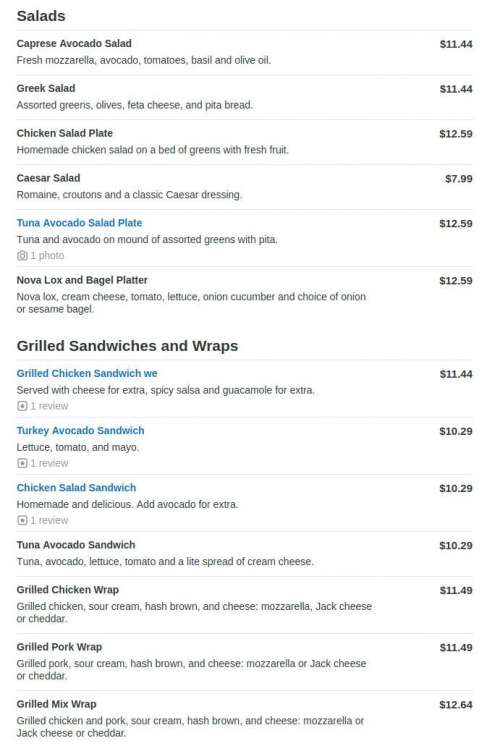 Sunroom Cafe & Machiques Venezuelan Restaurant menu in Madison ...
