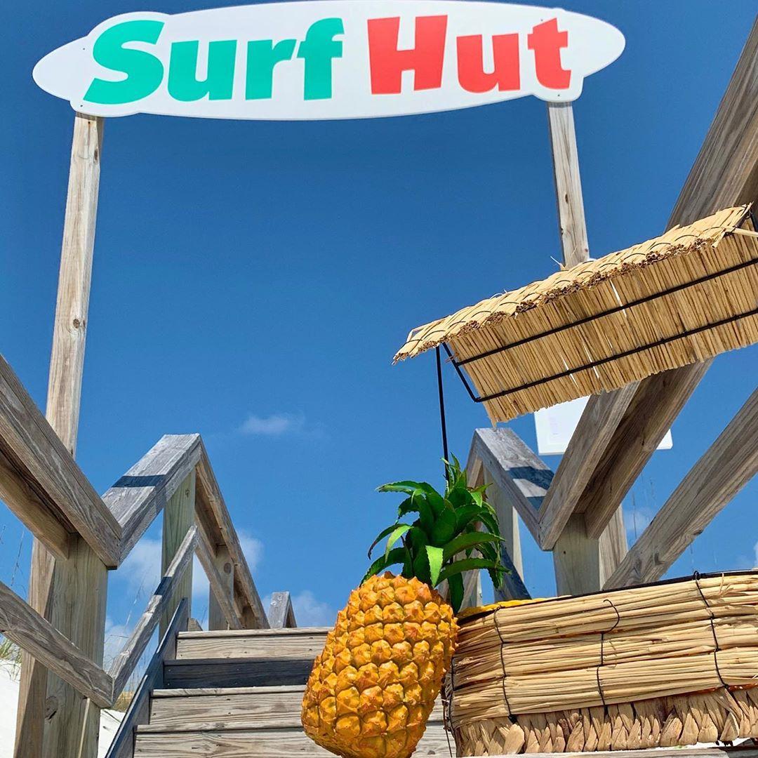 Surf Hut menu in Destin, Florida, USA