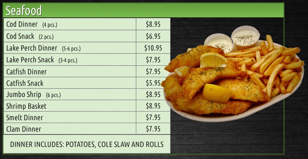 Big Joe's Pizza Chicken Ribs Seafood menu in Shelby Township, Michigan, USA