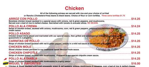 Menu for Aztecas Family Mexican Restaurant in Grand Junction, CO | Sirved