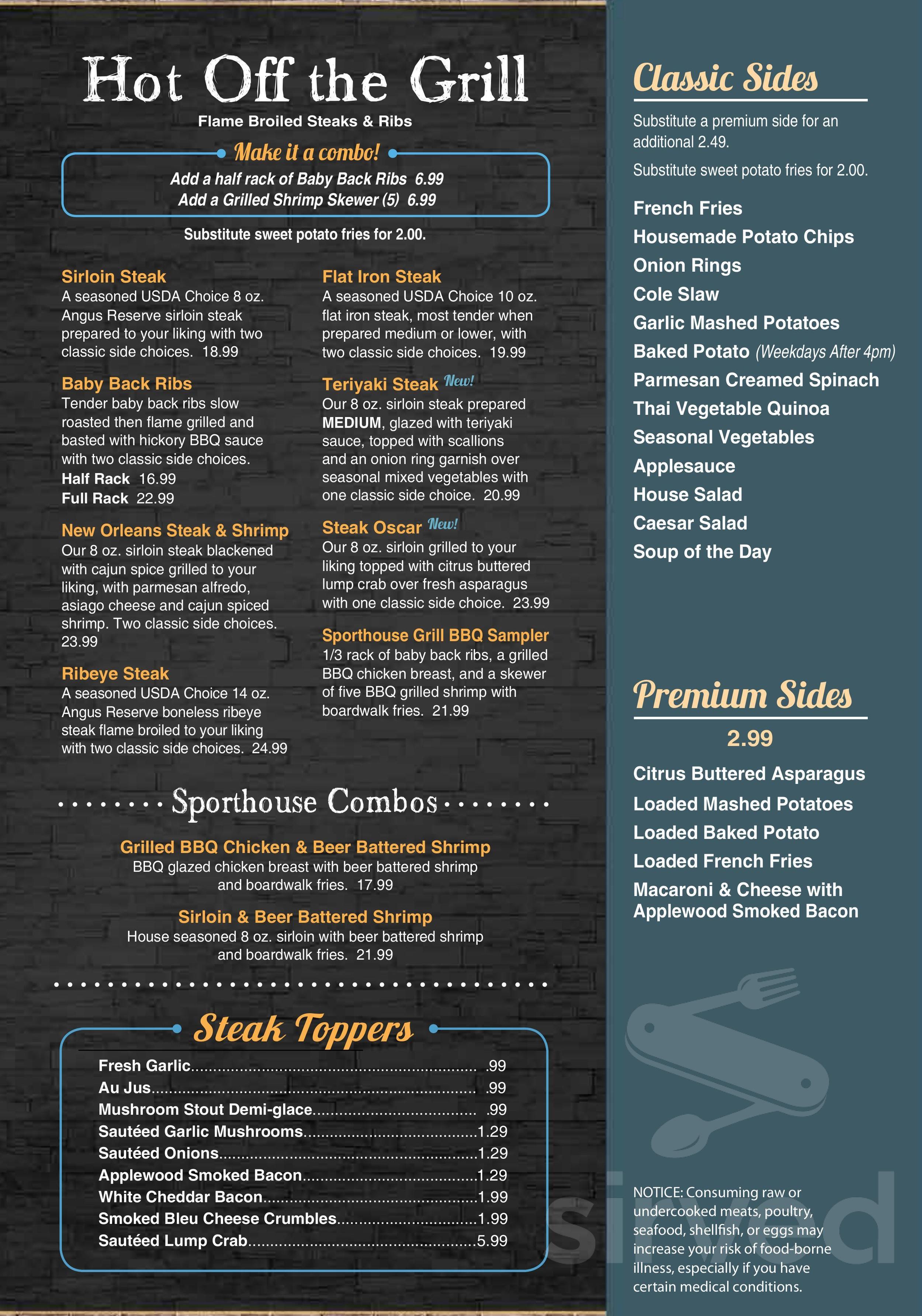 Matty's Sporthouse Grill menus in Lewisburg, Pennsylvania, United States