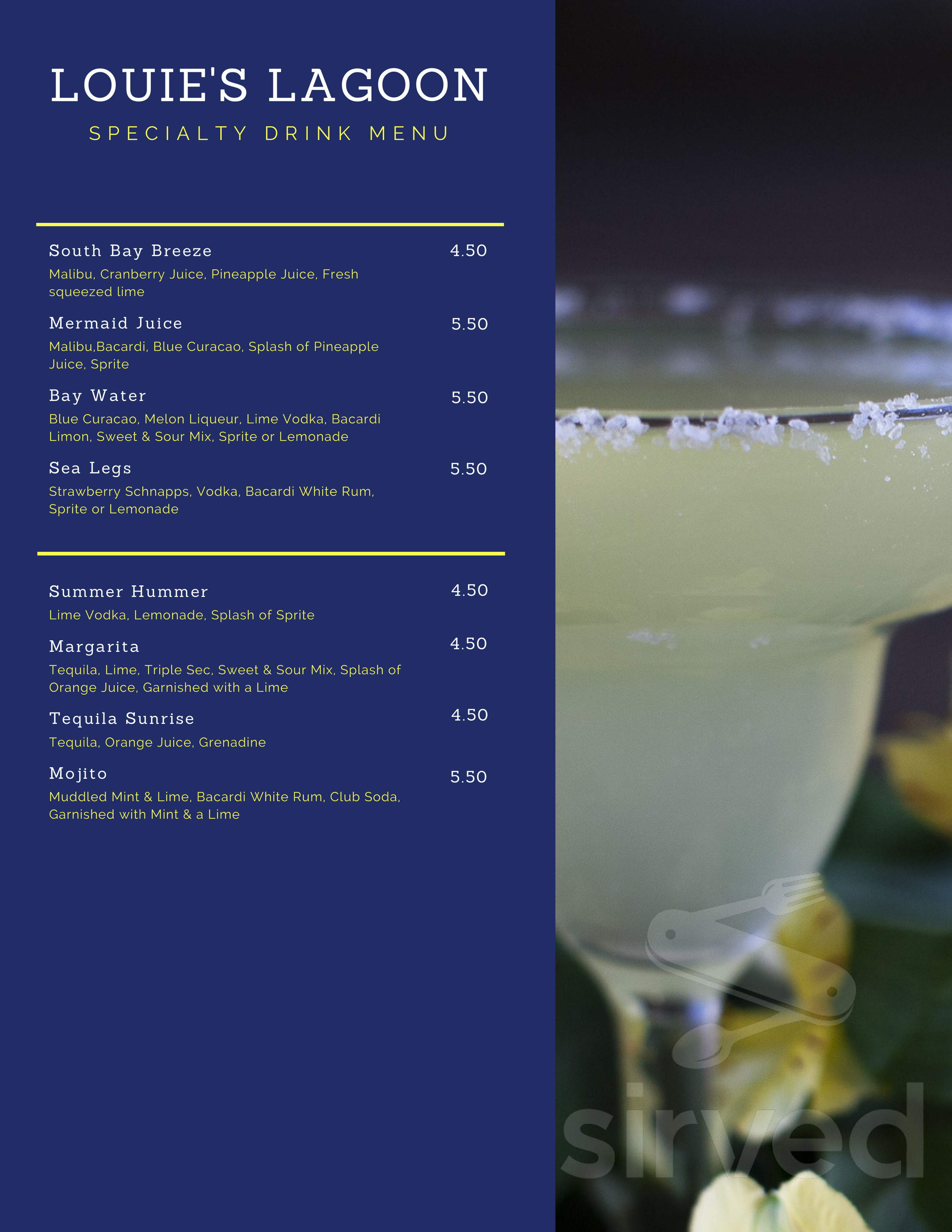 Louie’s Lagoon menus in Green Bay, Wisconsin, United States