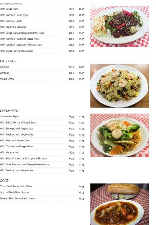 Restaurant Thai Son menu in Montreal, Quebec H2S 2S5, Canada