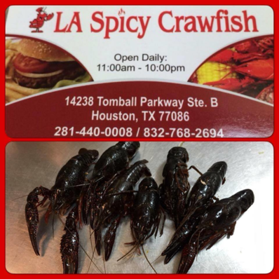 LA SPICY CRAWFISH menu in Houston, Texas, USA