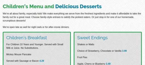 Menu for Alpine View Restaurant in Rockford, IL | Sirved