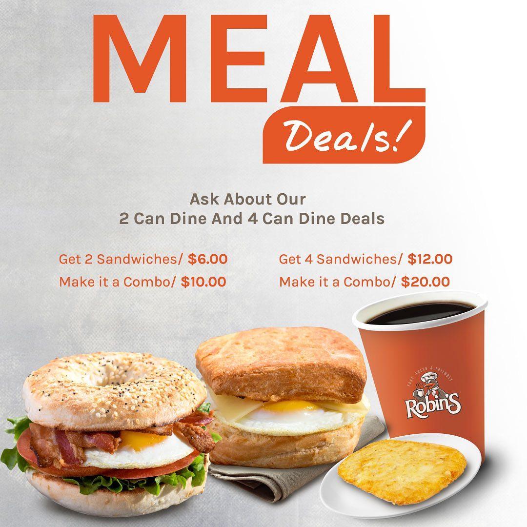 Robin's Donuts menu in Regina, Saskatchewan, Canada