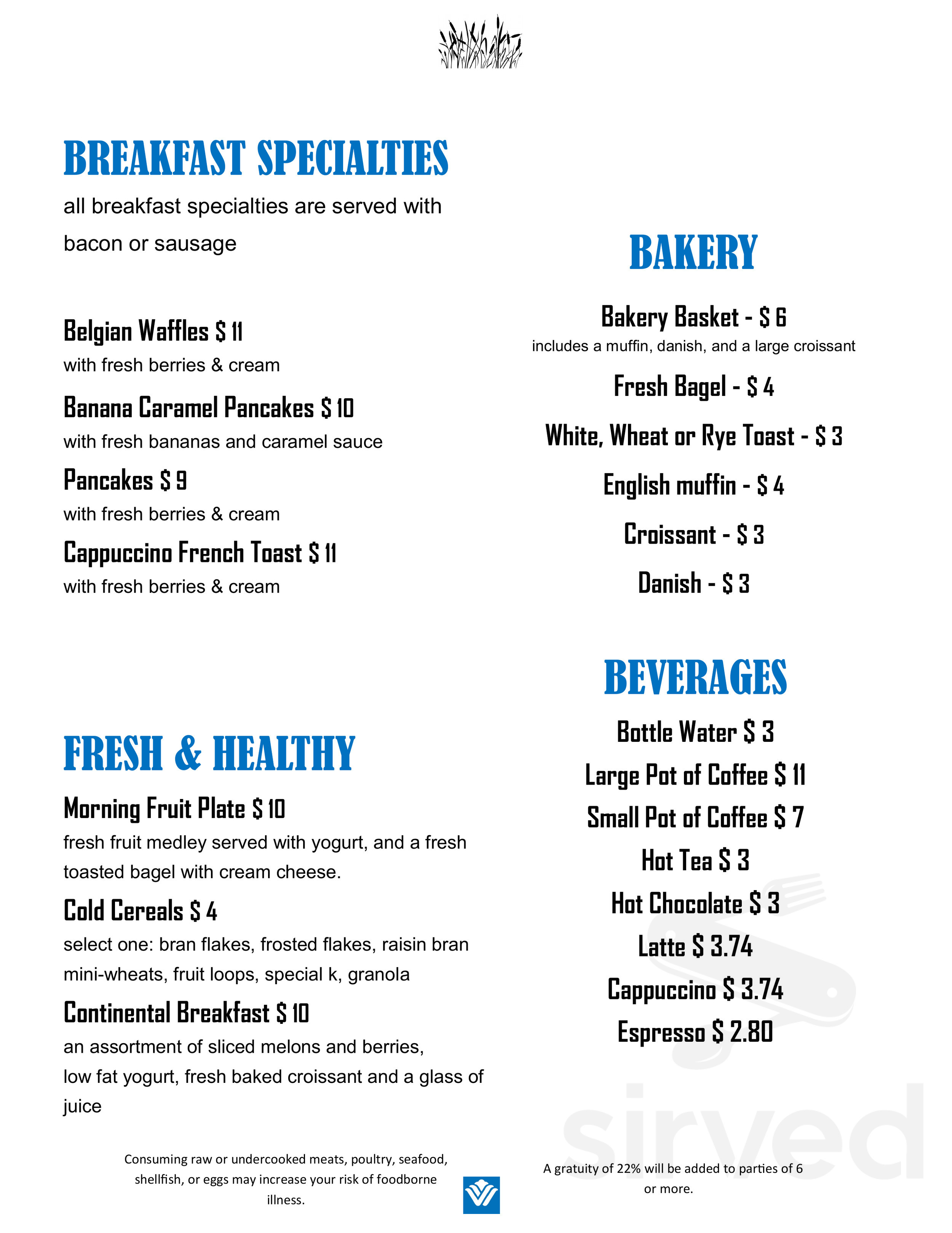 The Chattahoochee Grille menus in Atlanta, Georgia, United States