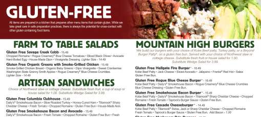 Menu for Taprock Northwest Grill in Grants Pass, OR | Sirved