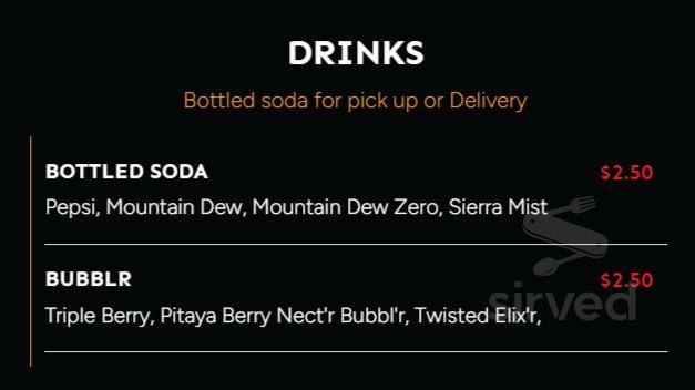 Brothers Bar & Grill menu in Rochester, Minnesota, USA