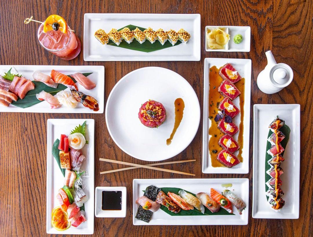 O-Ku menu in Raleigh, North Carolina, USA