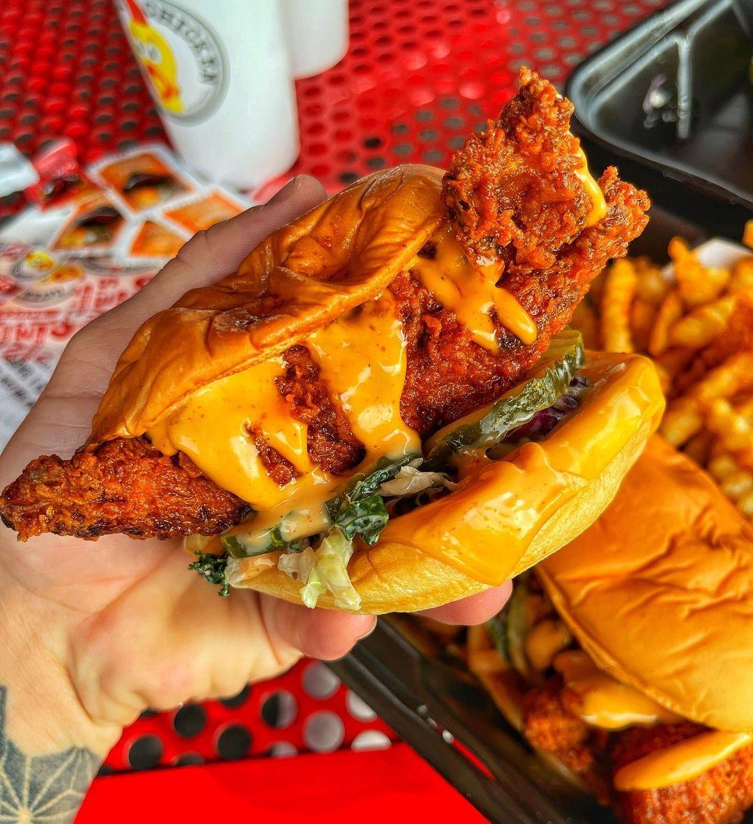 Dave's Hot Chicken menu in Menomonee Falls, Wisconsin, USA