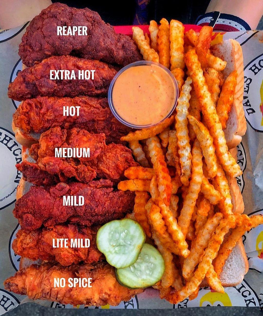 Dave's Hot Chicken menu in Milwaukee, Wisconsin, USA