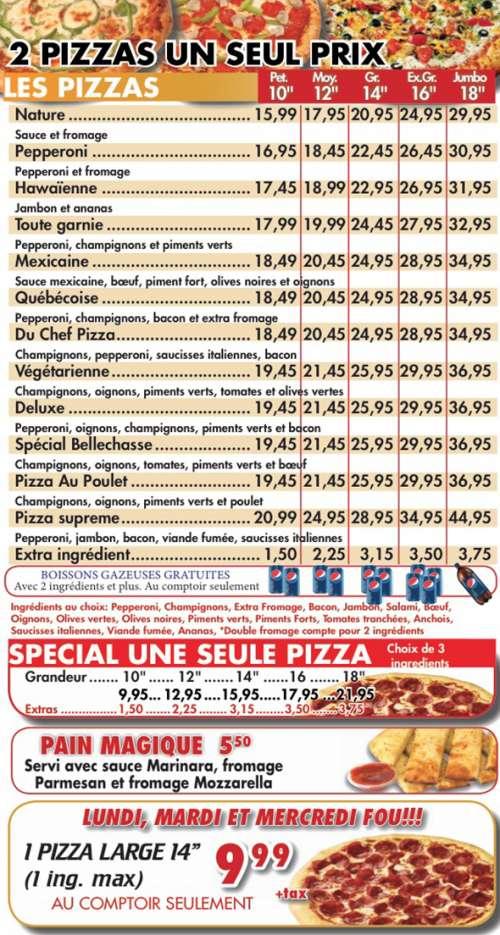 Pizza Doner Kebab menu in Montréal, Quebec, Canada