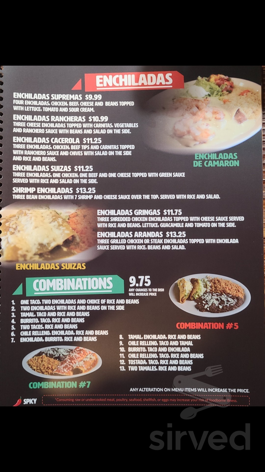 Arandas Mexican Grill menu in Delavan, Wisconsin, USA