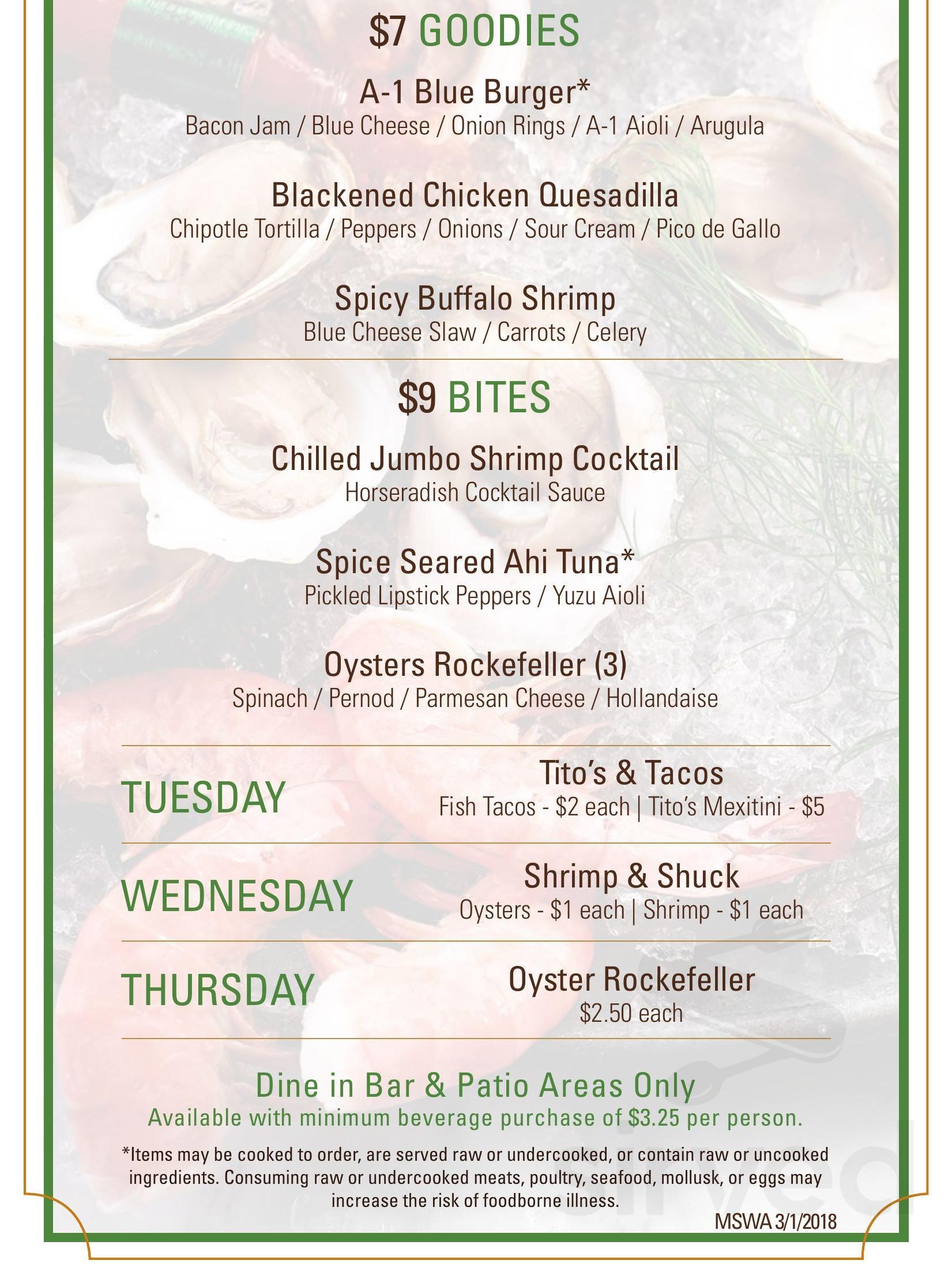 Menu - Pittsburgh PA's McCormick & Schmick's Seafood & Steaks | Sirved