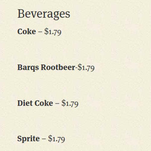 Pickerman's Soup & Sandwich Shop menu in La Crosse, Wisconsin, USA