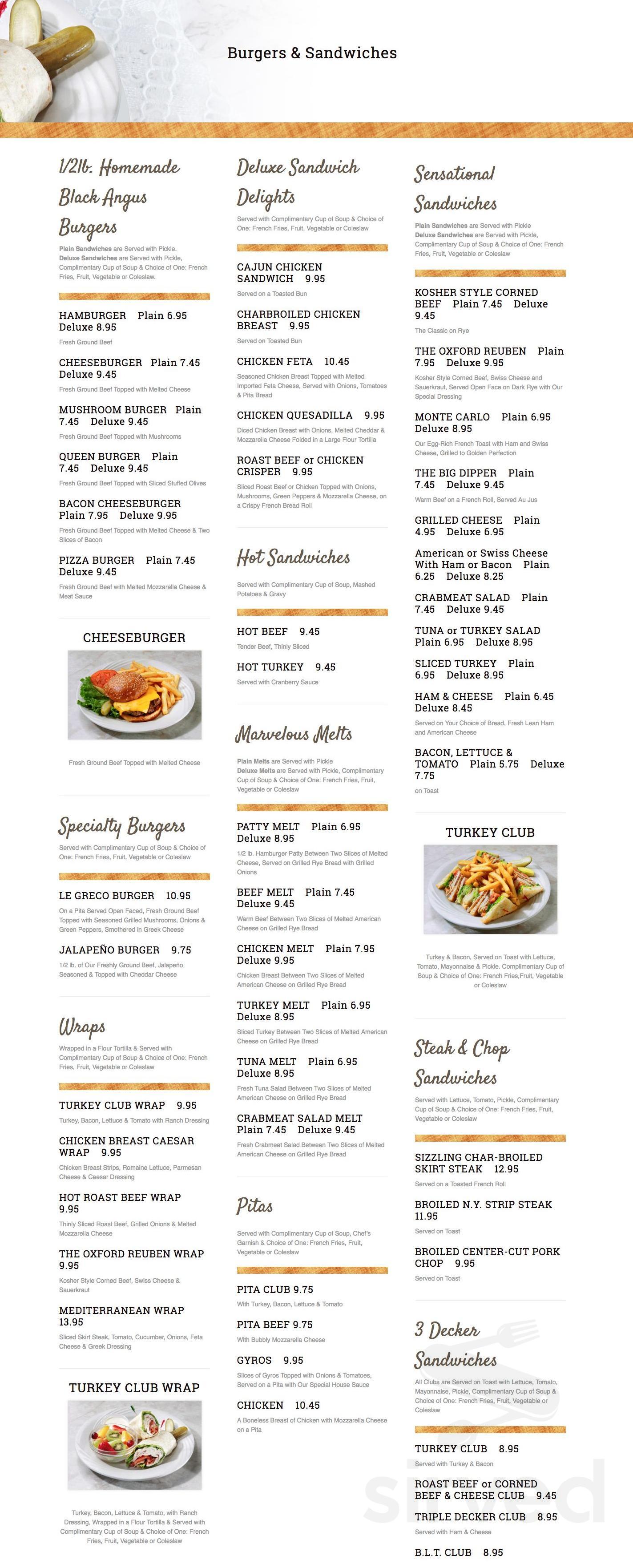 Palatine Inn Restaurant menu in Palatine, Illinois, USA
