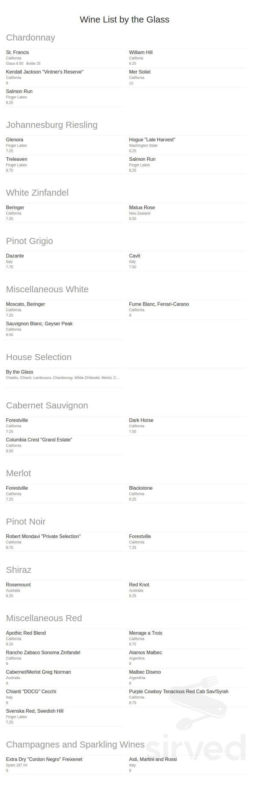 Lasca's Restaurant & Carry Out menus in Auburn, New York, United States