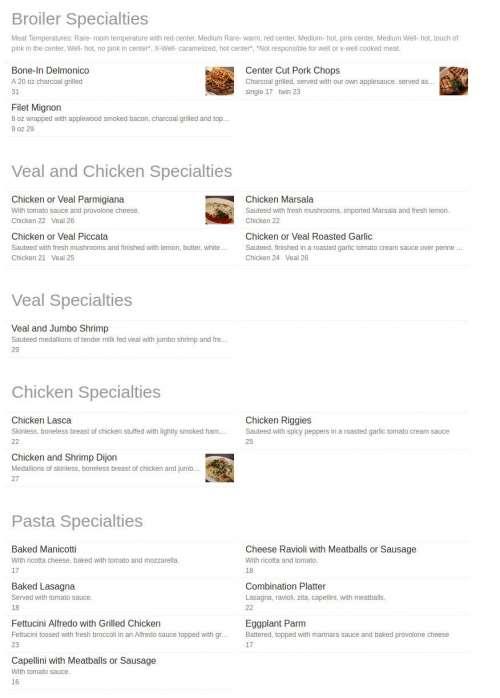Lasca's Restaurant & Carry Out menu in Auburn, New York, USA
