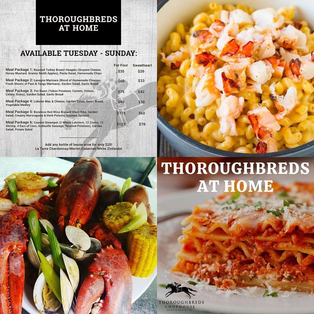 Thoroughbred Restaurant menu in Lexington, Kentucky, USA