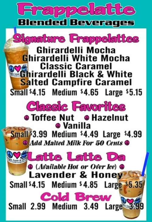 Coffee & Company menu in Gatlinburg, Tennessee, USA