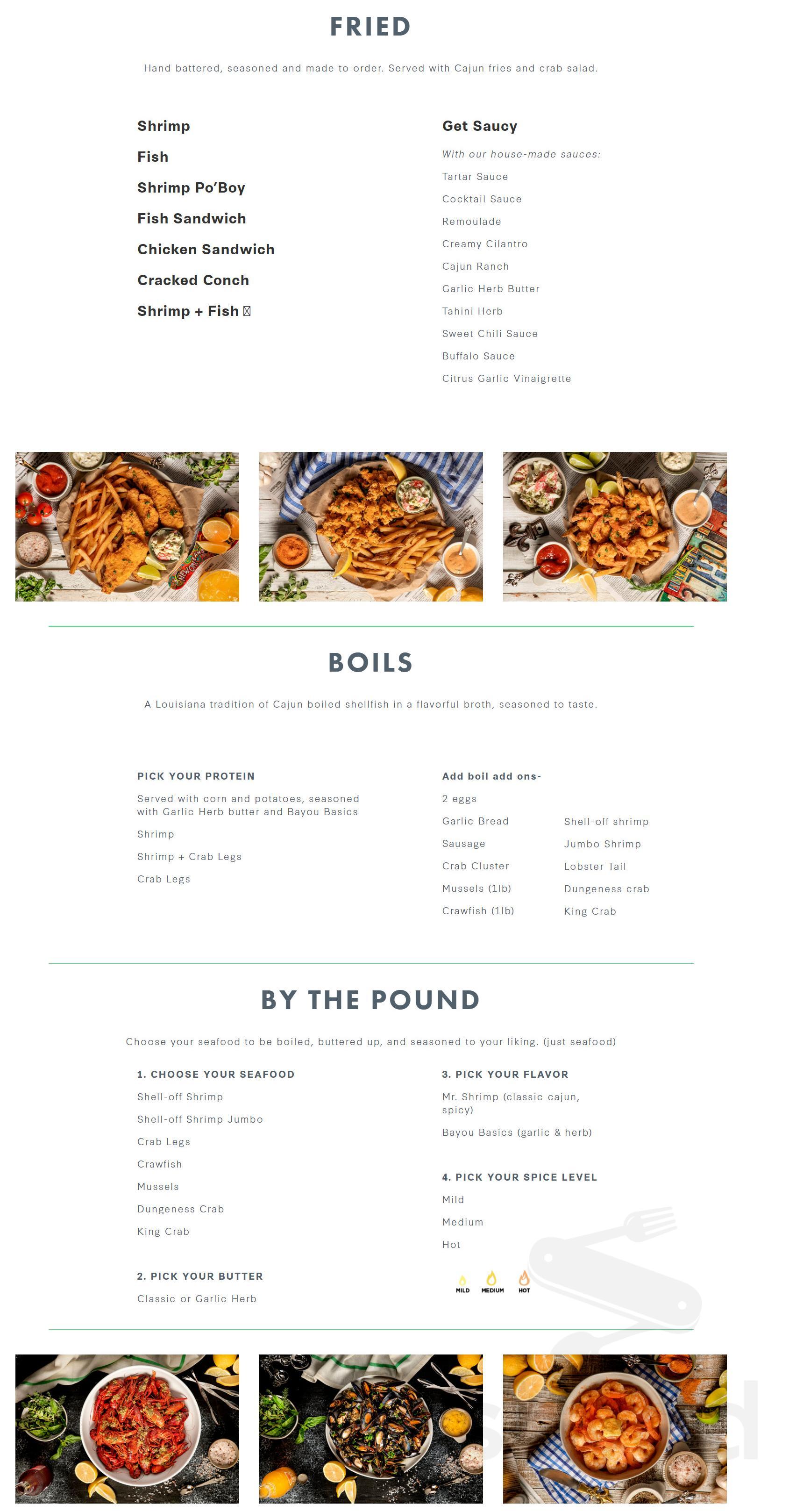 Mr. Shrimp menu in Pembroke Pines, Florida, USA