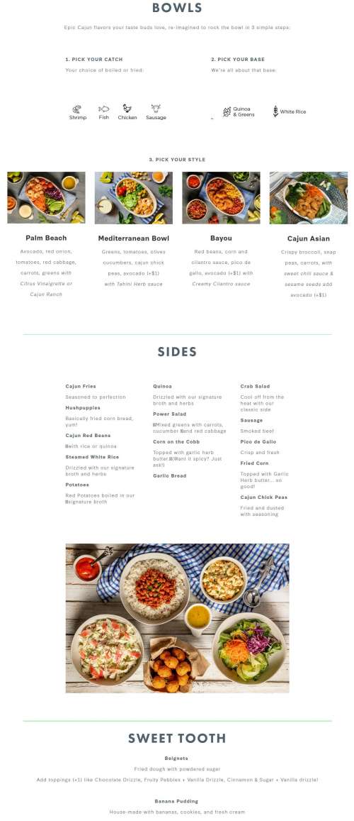 Mr. Shrimp menu in Palm Springs, Florida, USA