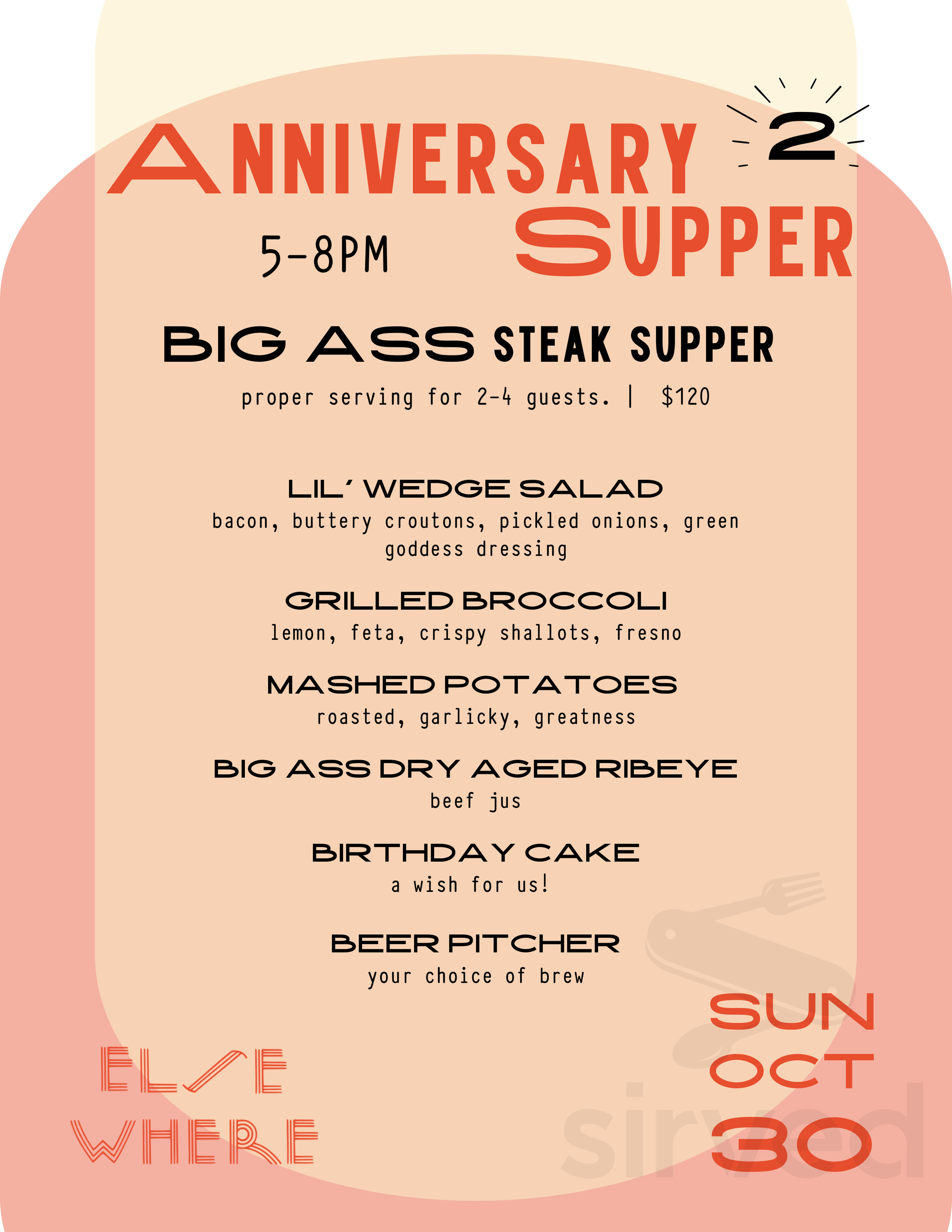 Elsewhere Brewing menu in Atlanta, Georgia, USA