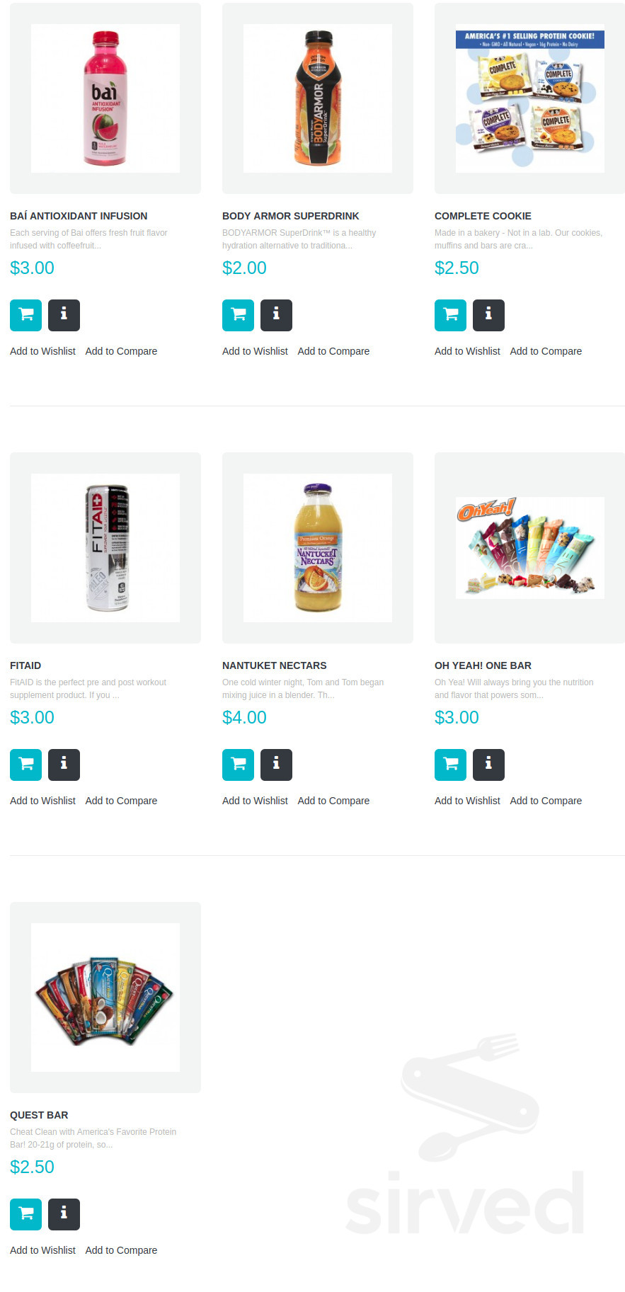 MaxFit Market Salinas menus in Salinas, California, United States