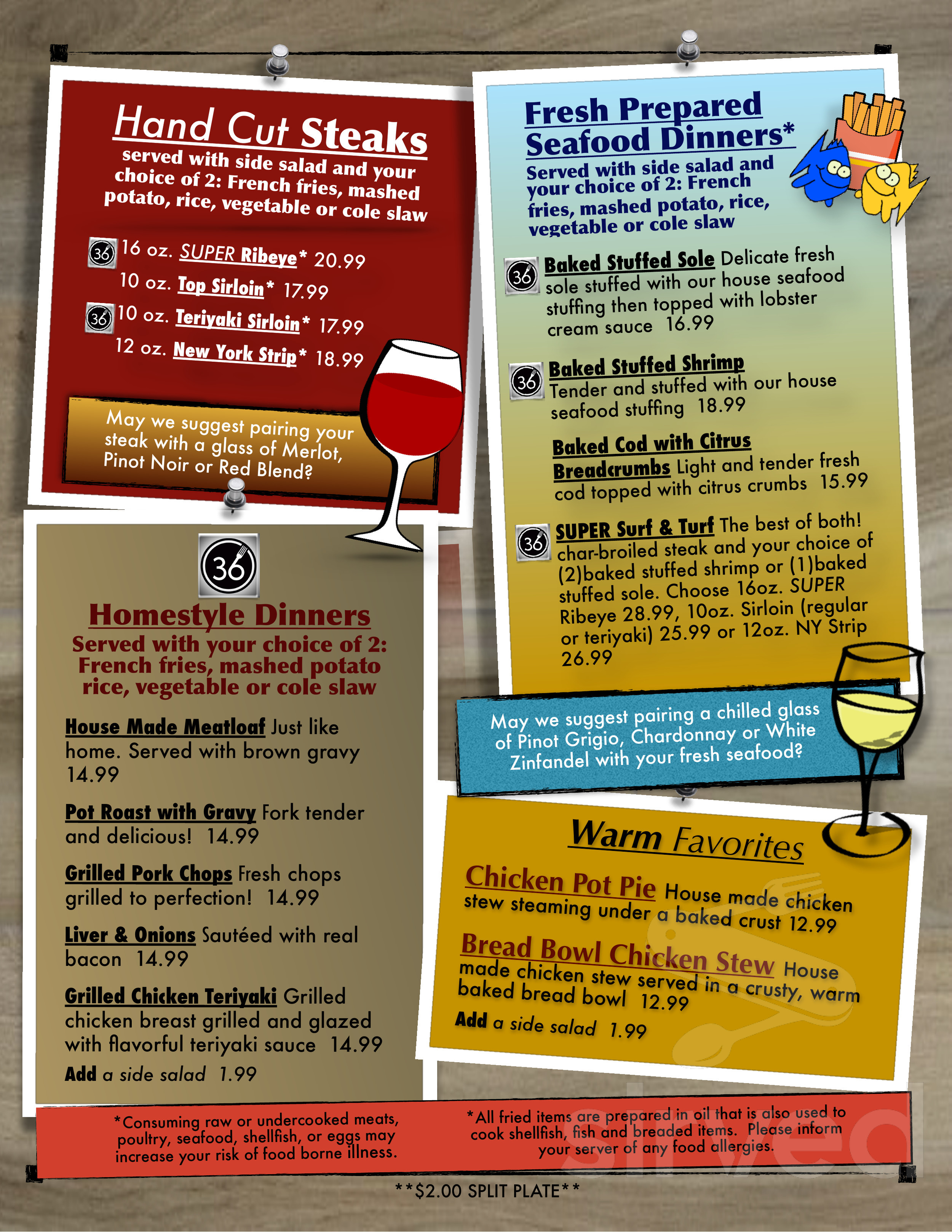 36 Town Grill & Tap menu in Norwich, Connecticut, USA