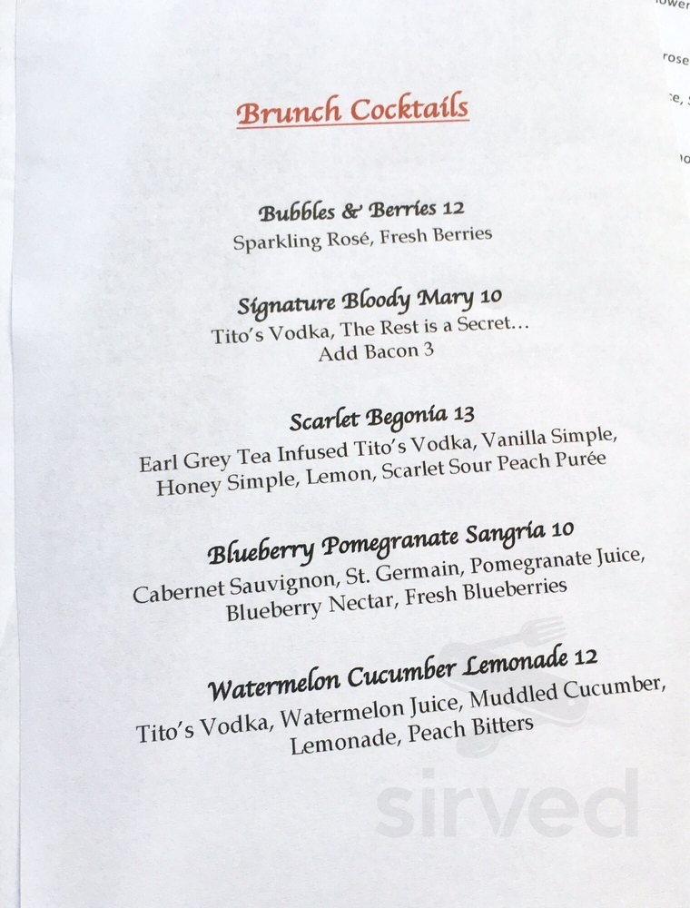 Market Place Kitchen and Bar - Avon menu in Avon, Connecticut, USA