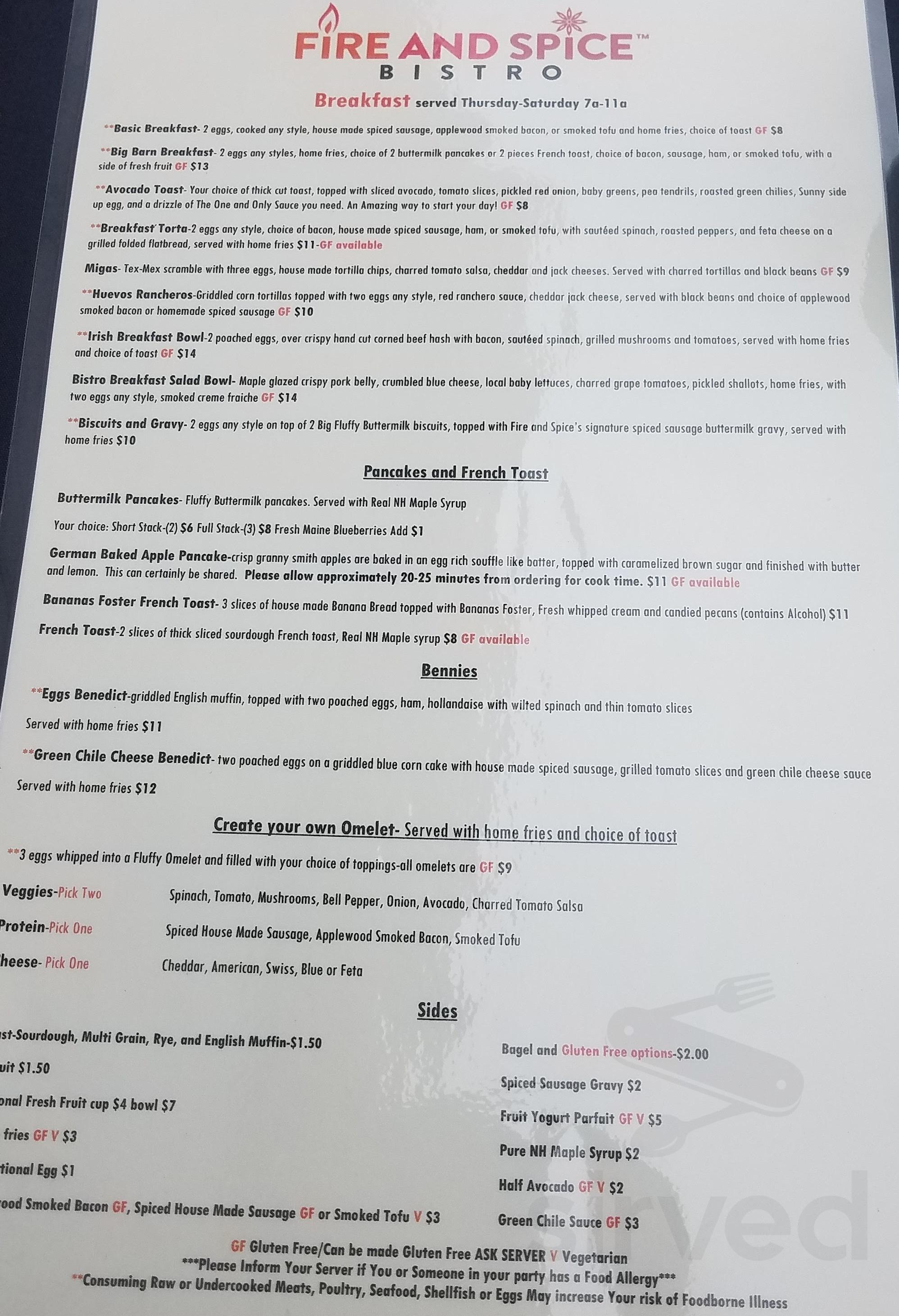 Fire and Spice Bistro in Newfields, New Hampshire, United States