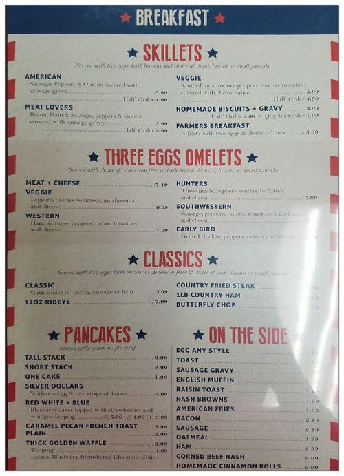 American Grille menu in Canton, Illinois, USA