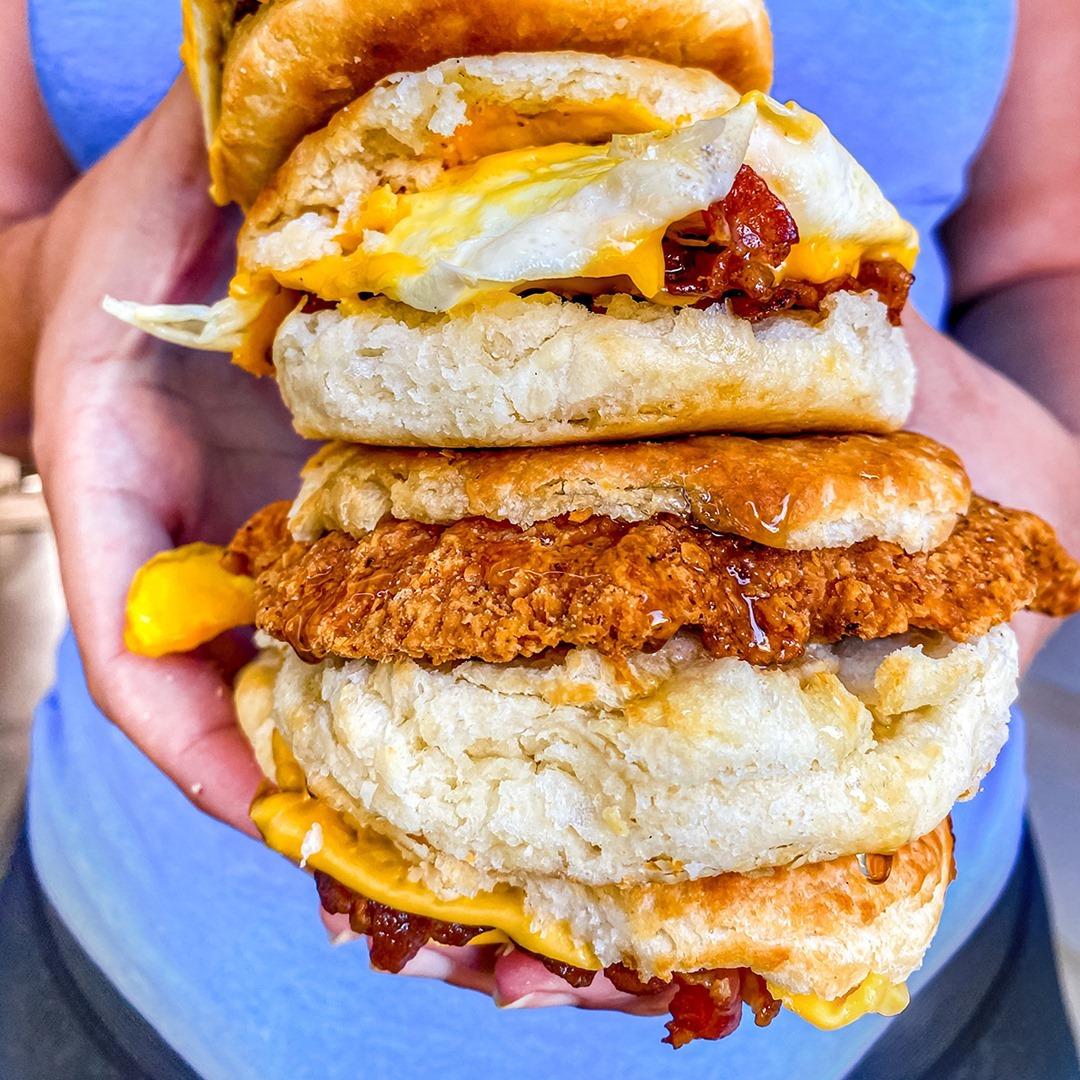 Biscuitville menu in Greensboro, North Carolina, USA