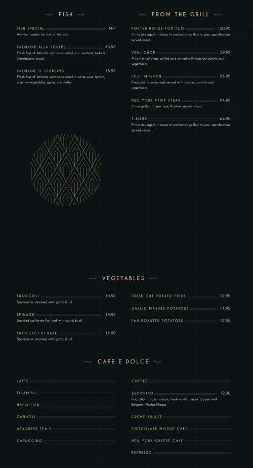 Giardino D'Oro menu in New York, New York, USA