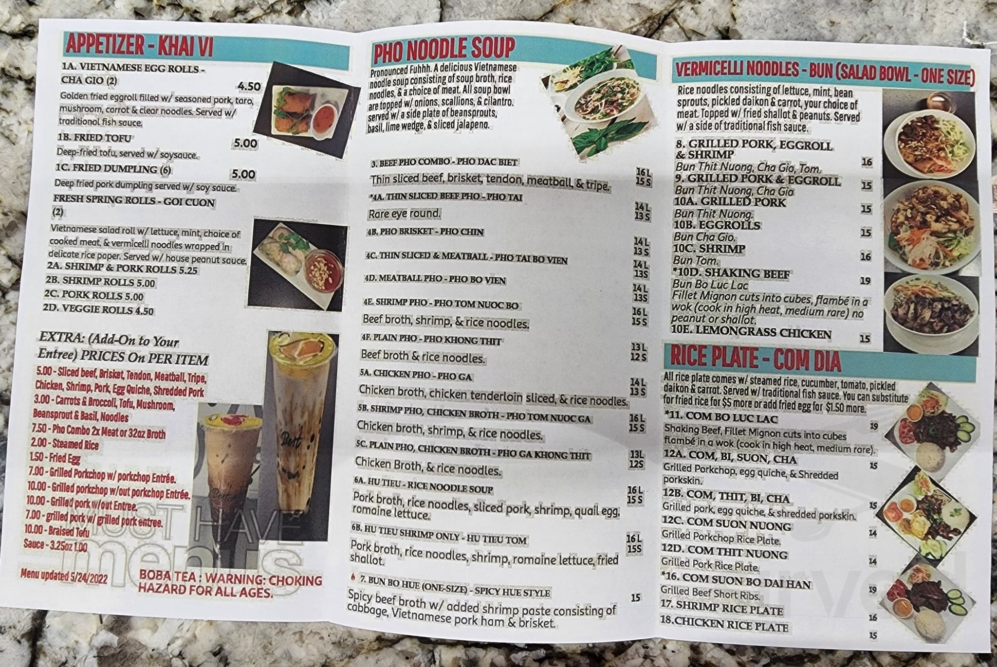 Menu - Inverness FL's Viet Deli | Sirved
