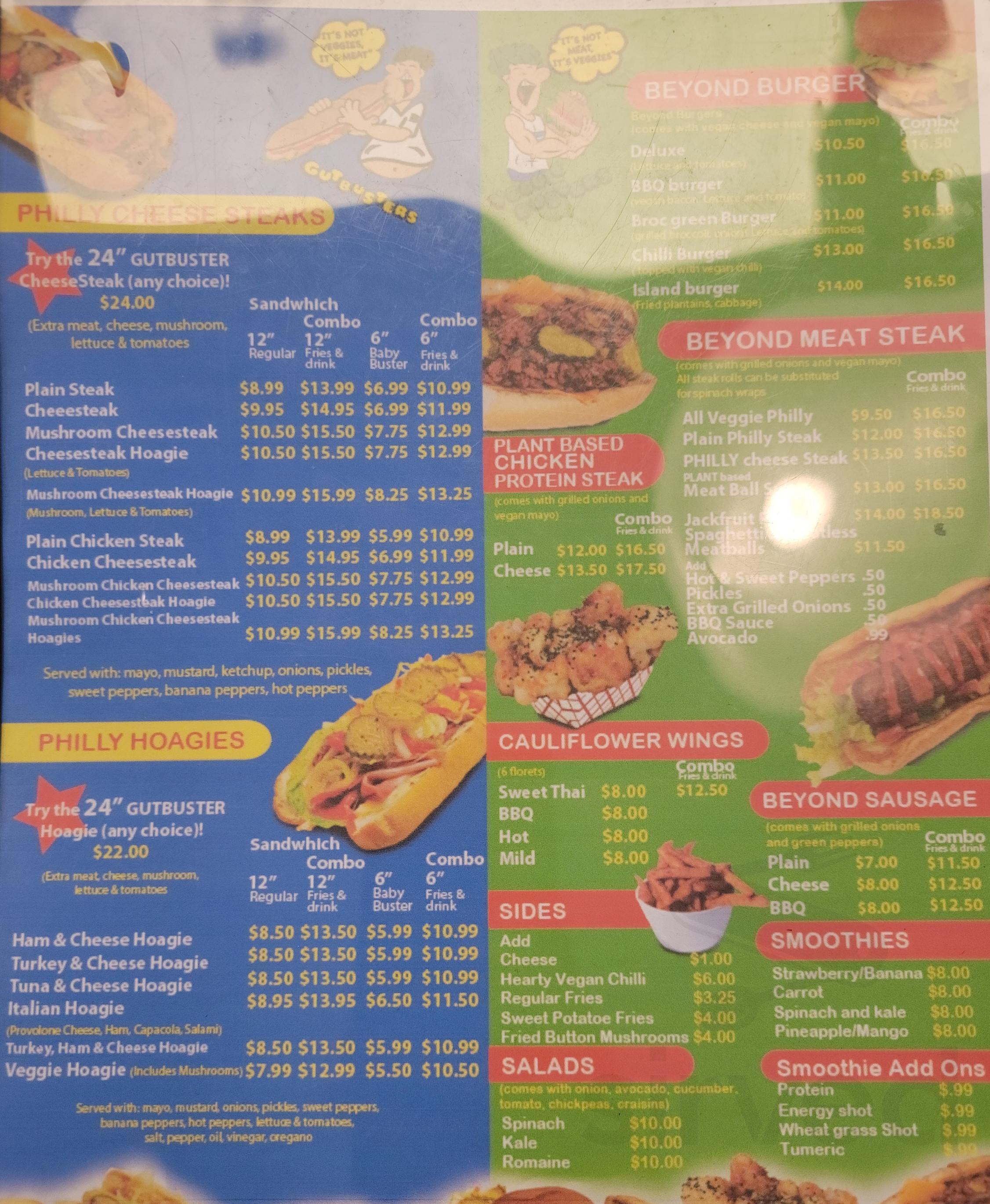 Menu for GUTBUSTERS HWY 20 in McDonough, GA | Sirved
