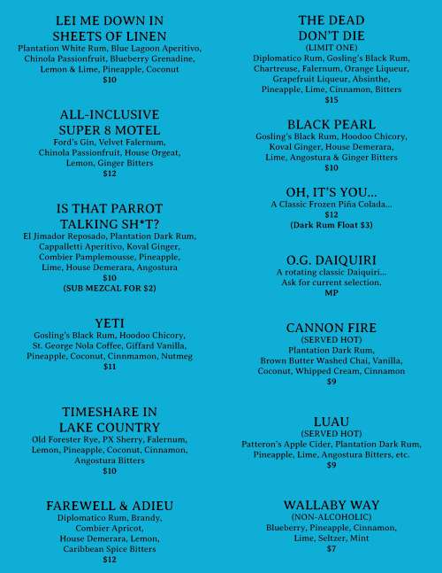 Station No. 06 menu in West Allis, Wisconsin, USA