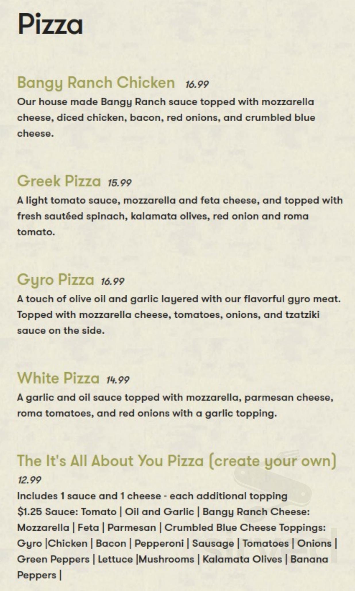 Theo Yianni's Restaurant menus in Weirton, West Virginia, United States