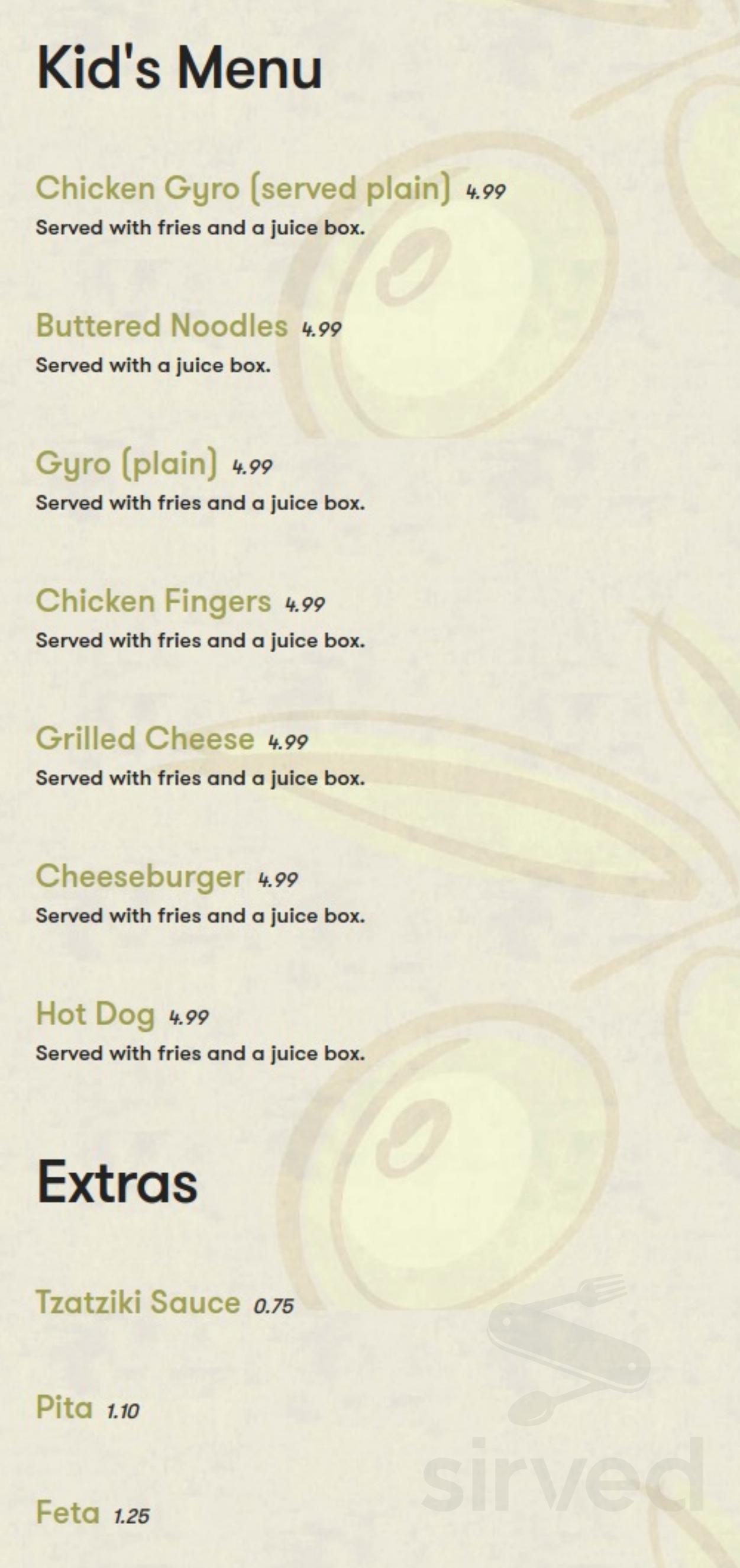 Theo Yianni's Restaurant menus in Weirton, West Virginia, United States