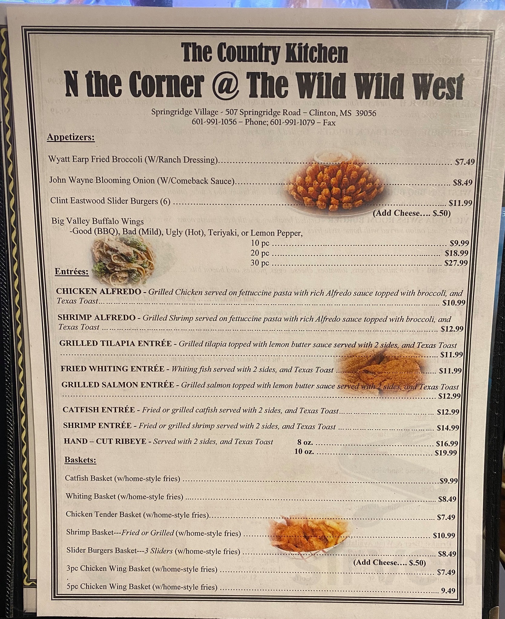 The Country Kitchen On Wheels/ Food Truck menu in Clinton, Mississippi, USA