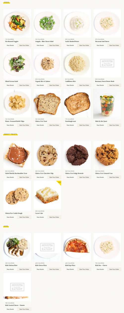 Modern Market Eatery menu in Dallas, Texas, USA